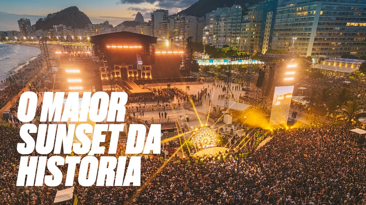O maior Sunset da história | Construção Criaatva em Copacabana, pré ...