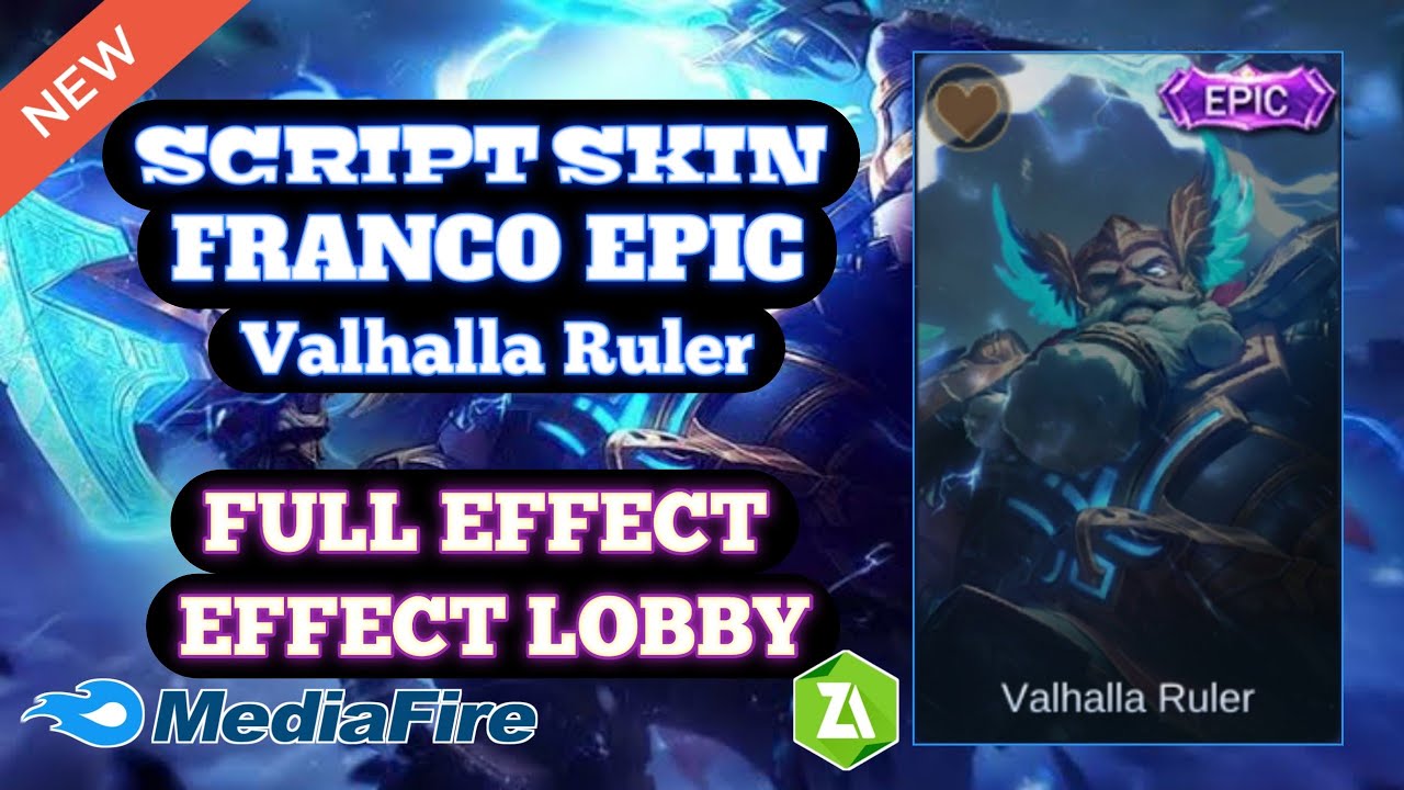 SCRIPT SKIN FRANCO EPIC (Valhalla Ruler) FULL EFFECT - YouTube