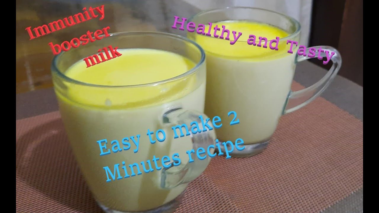 Instant 2 minutes Immunity Booster Milk for Corona period - YouTube