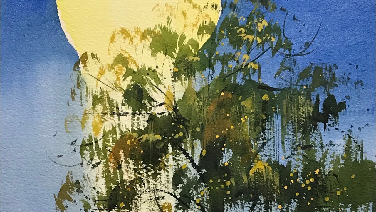 Painting A Cypress Tree by Ken Hobson - YouTube