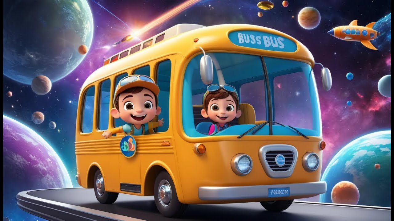 Wheels on the Bus (2025) | 3 HOURS – Rocket Bus to the Moon | Fun Space ...