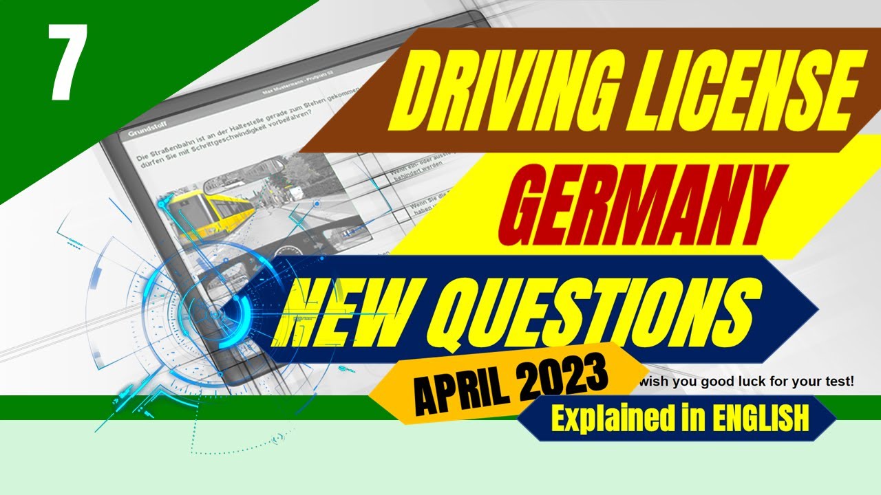New Video Questions German Driving License English Theory Test Driving ...