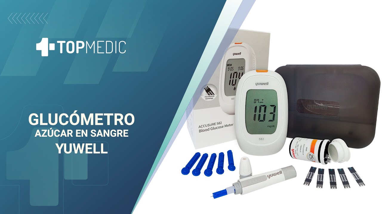 Glucometro Yuwell 582 con Cintas y Lancetas - YouTube