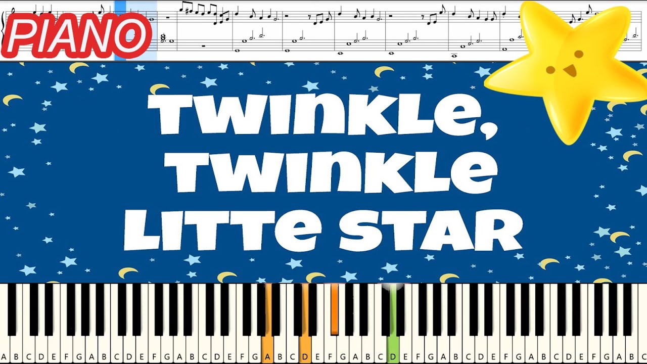 Twinkle Twinkle Little Star : Piano Cover & Tutorial | MUSIC SHEET ...