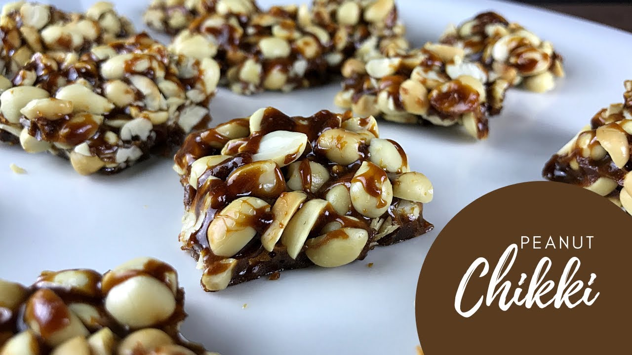 Peanut Chikki Recipe | Peanut Jaggery Bar | Moongfali Chikki | Palli ...
