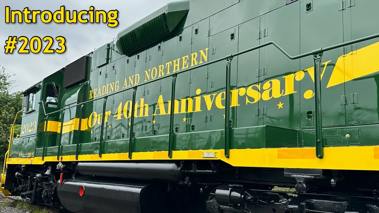 Unveiling Reading & Northern's 40th Anniversary diesel #2023 - YouTube