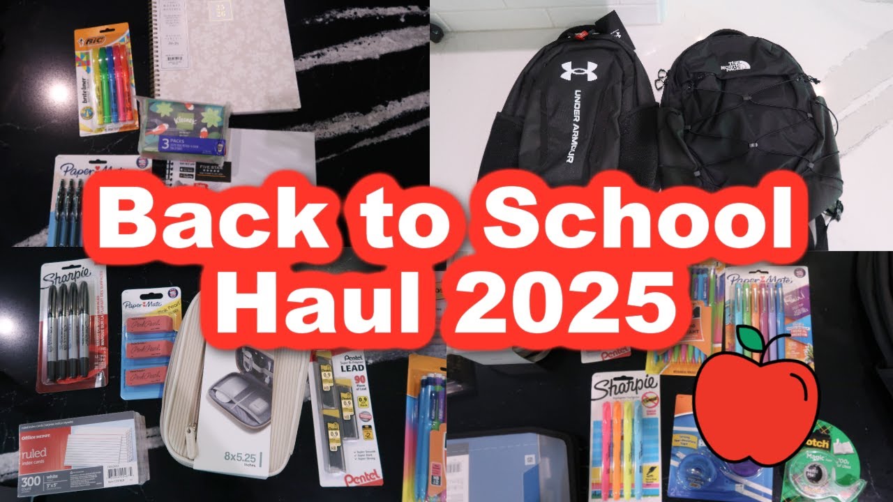 BACK TO SCHOOL HAUL 2025 | SCHOOL SUPPLIES 2025 | TARGET HAUL | AMAZON ...