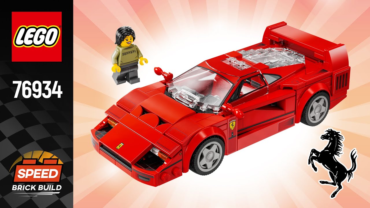 LEGO Speed Champions Ferrari F40 Supercar (76934)[318 pcs] Building ...
