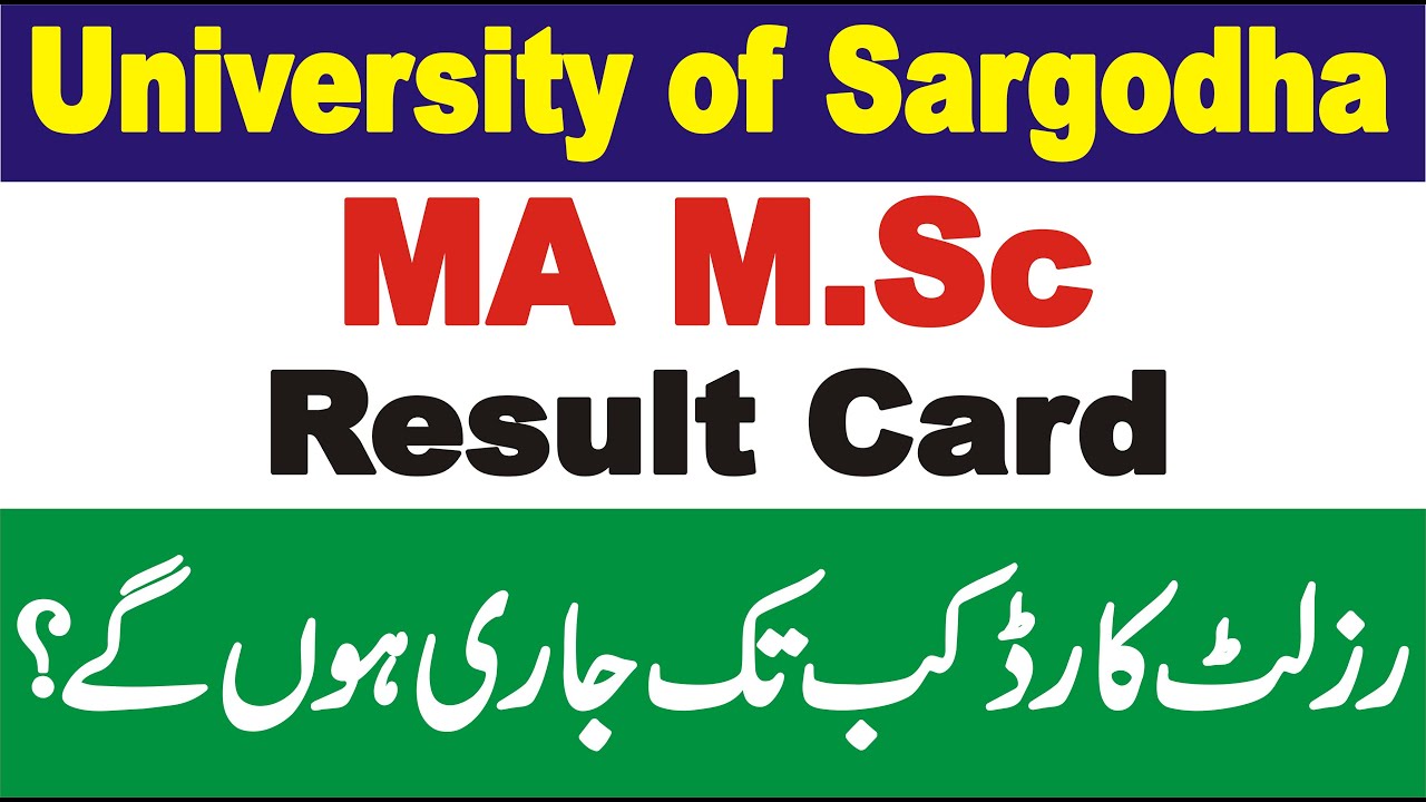 MA M.Sc Result Card 2024 UOS || Result Cards MA M.Sc 2024 UOS - YouTube