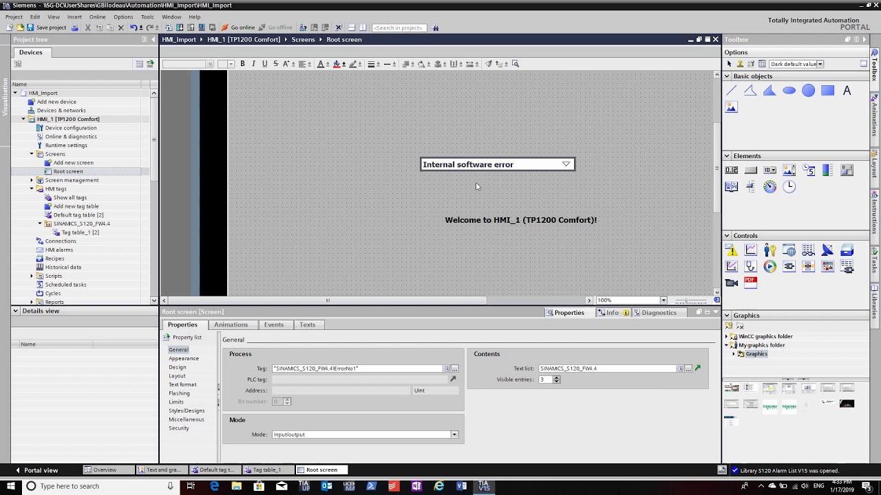 Display Drive Fault and Alarms on HMI - YouTube