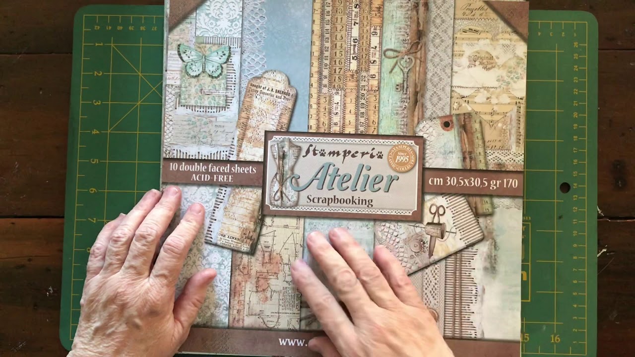 Stamperia Atelier scrapbooking papers - YouTube