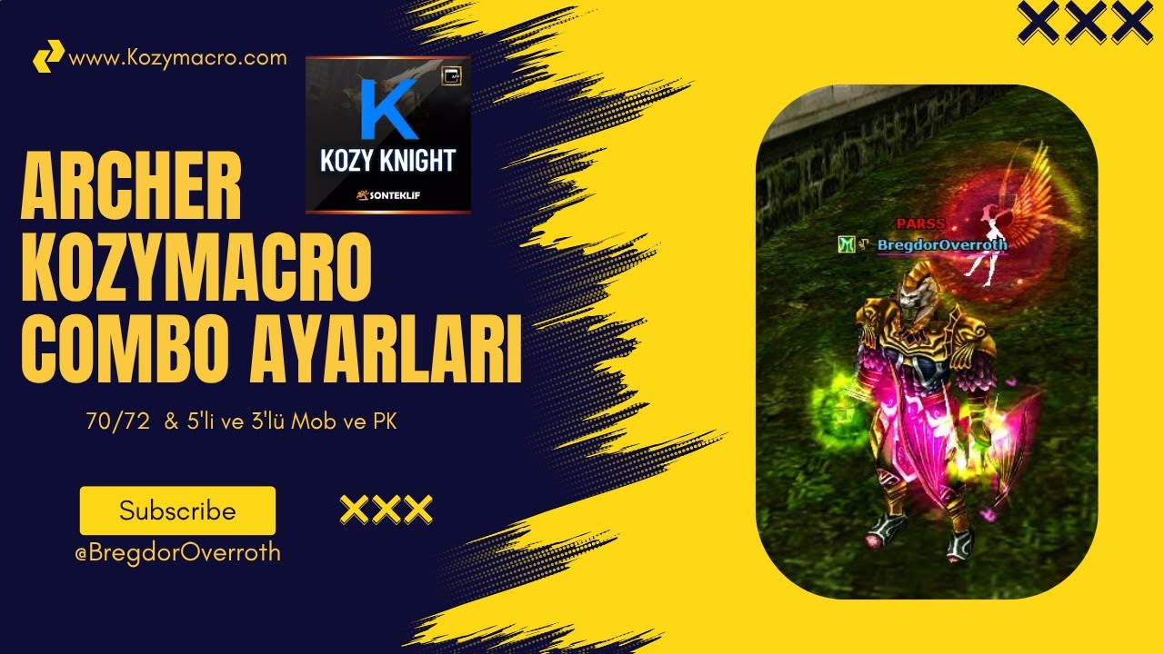Kozy Macro 70 72 3 lü 5 li Combo Settings - YouTube