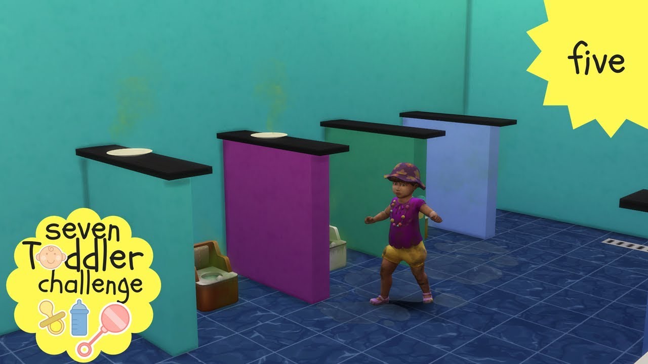 SEVEN Toddler Challenge l Episode 5: Stinky Toddlers l The Sims 4 - YouTube