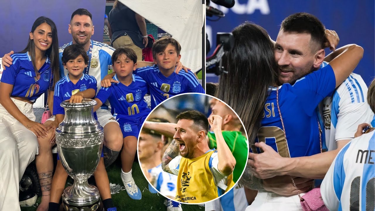 Messi And His Family Reaction To Winning Copa America 2024 - YouTube