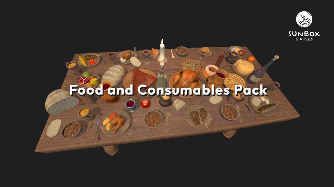 Food and Consumables Pack - Asset Pack - YouTube