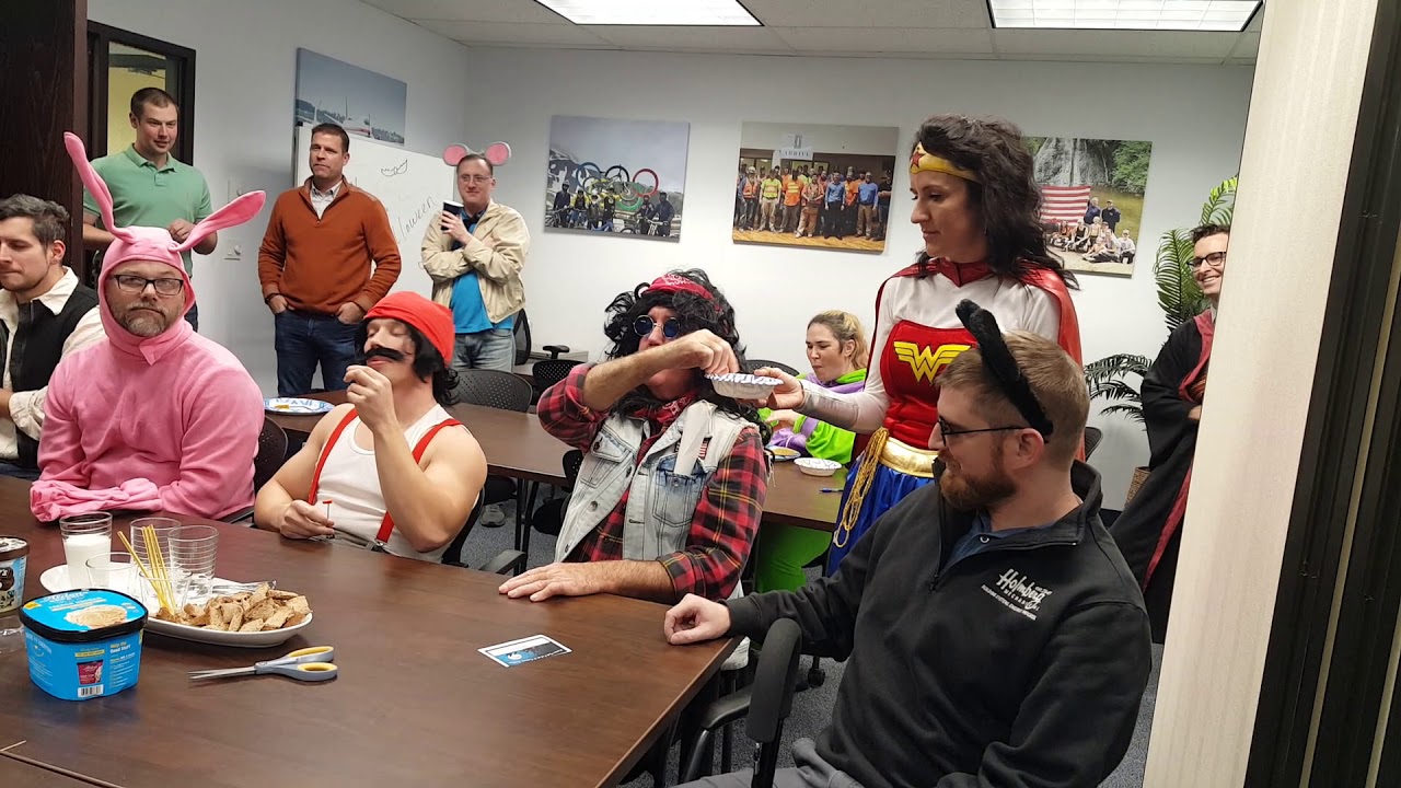 Holmberg Mechanical's Ghost Pepper Roulette Halloween Party - YouTube