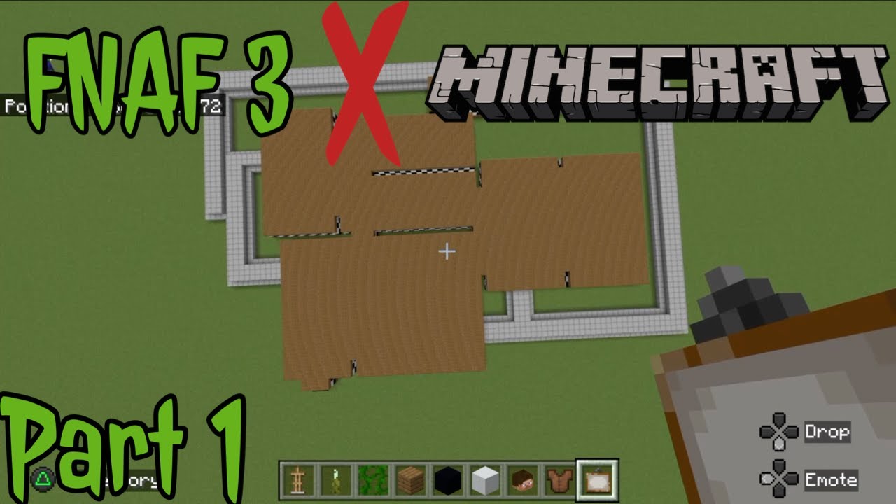 Minecraft X FNAF 3 | Pizzeria Speed build! | Part #1 | PS4 - YouTube