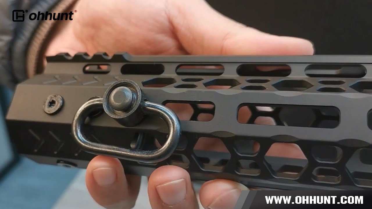 ohhunt® AR-15 Lightweight Hex M-lok Free Float Handguard - YouTube