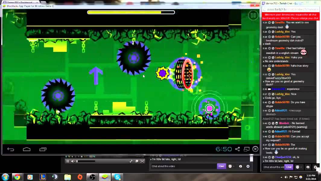 Geometry Dash Stream - March 21nd - YouTube