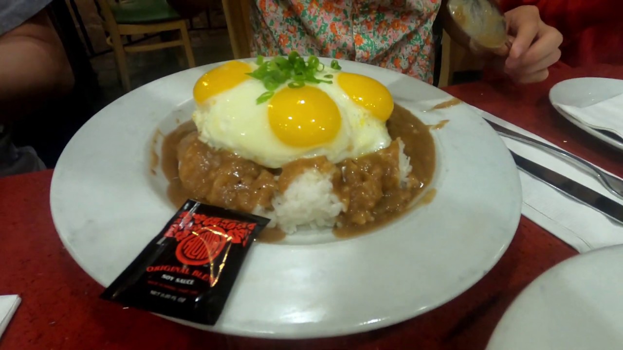 A GIANT Loco Moco for dinner! Hawaii Day 3 Part 2 - YouTube