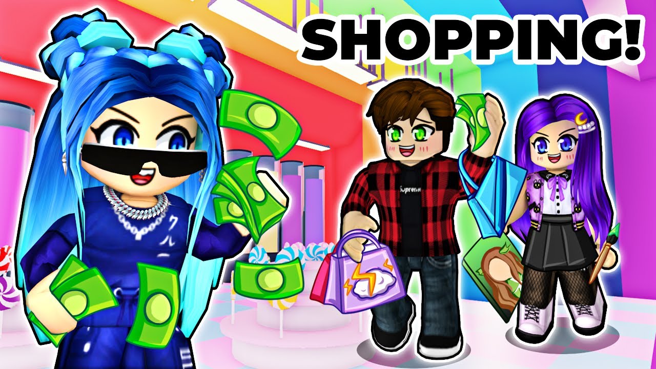 We built a MEGA MALL in Roblox! - YouTube