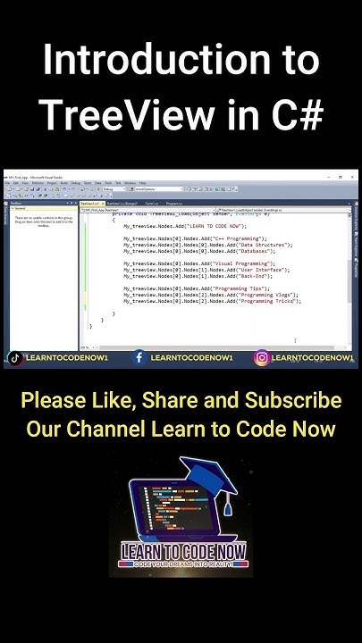 TreeView in C# - Beginner's Step-by-Step #shorts #short #treeview #csharp #windows #coding - YouTube