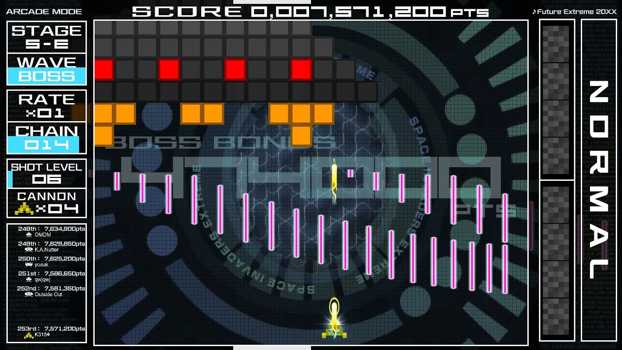 [STEAM] Space Invaders Extreme : EXTRA COURSE / 初回プレイ(AllClear) - YouTube