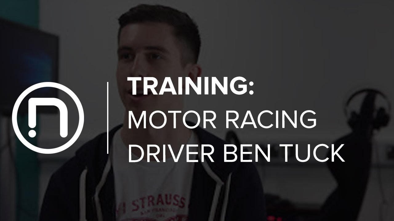 Motor Racing Driver Ben Tuck training with Atomic A3 motion simulator ...