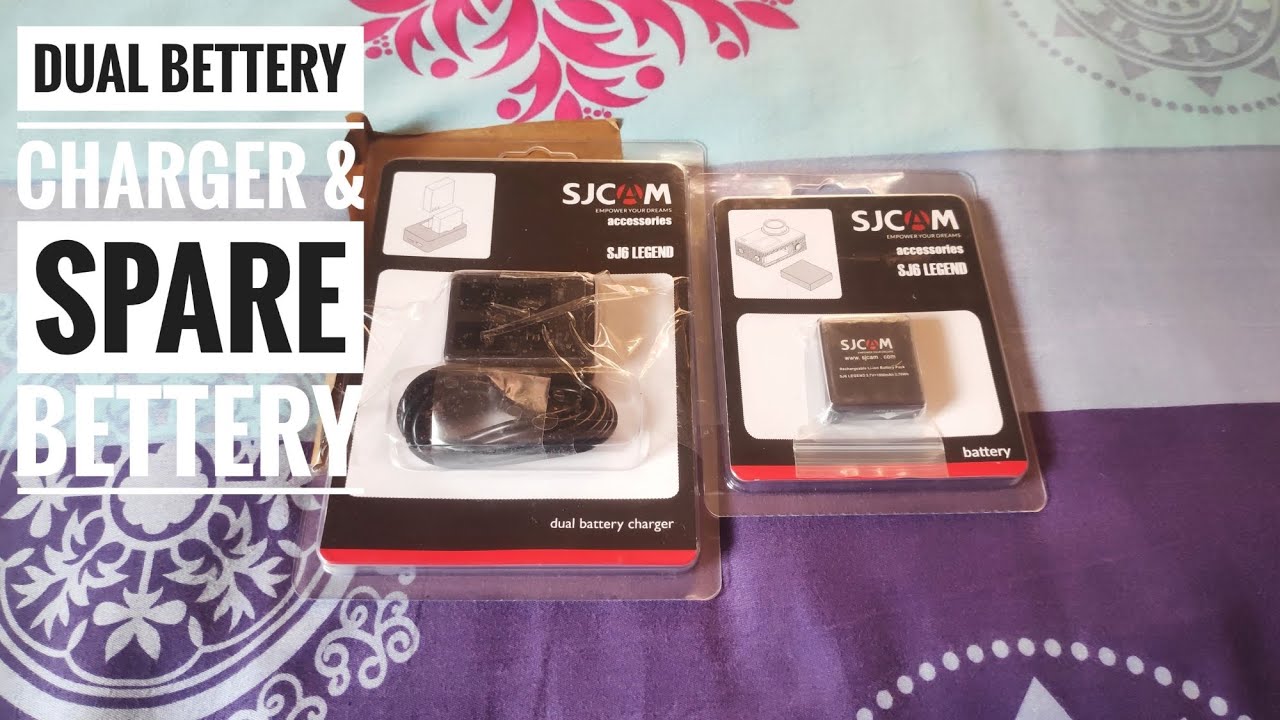 Unboxing SJCam Dual Bettery Charger | Spare Battery | Accessories ...