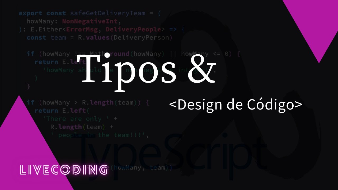 Tipos e Design de Código funcional em TypeScript - YouTube