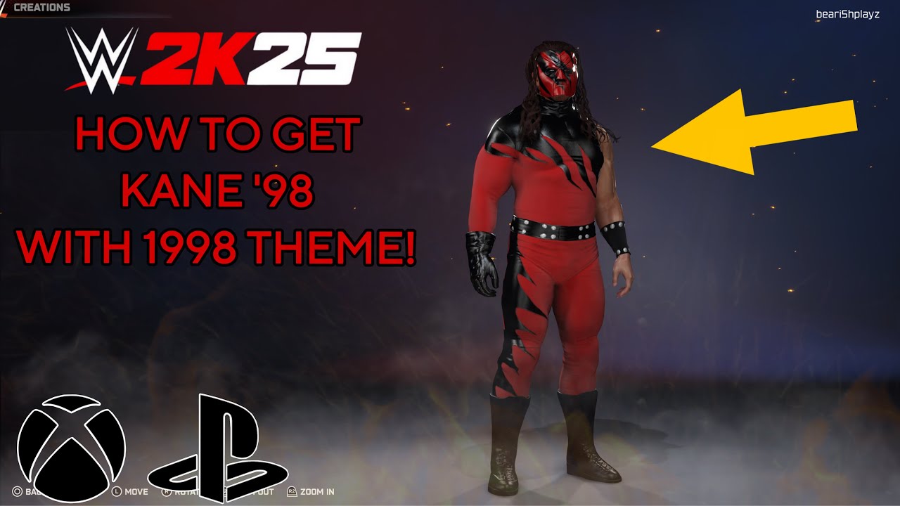 WWE 2K25: How To Get Kane ‘98 With 1998 Theme! - YouTube