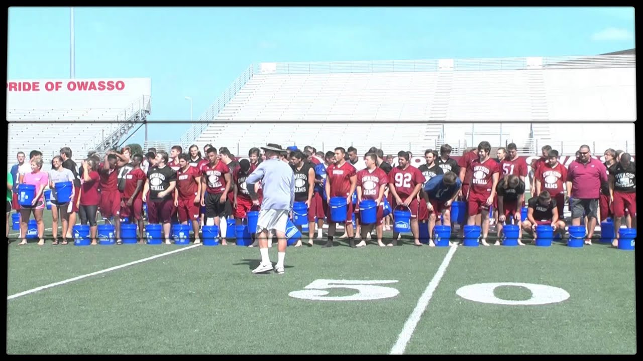 Owasso Rams Football ALS Challenge - YouTube
