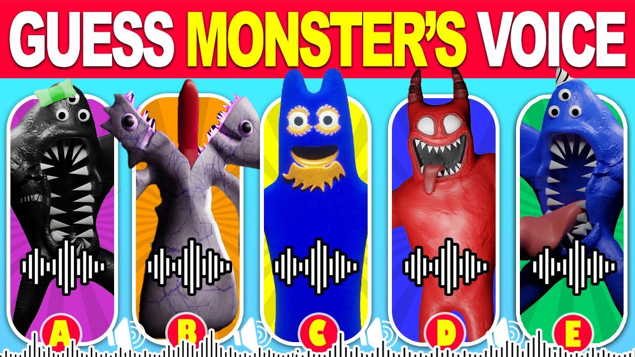 Guess The MONSTER'S VOICE! | Garten of Banban 7 | Evil Bittergiggle ...