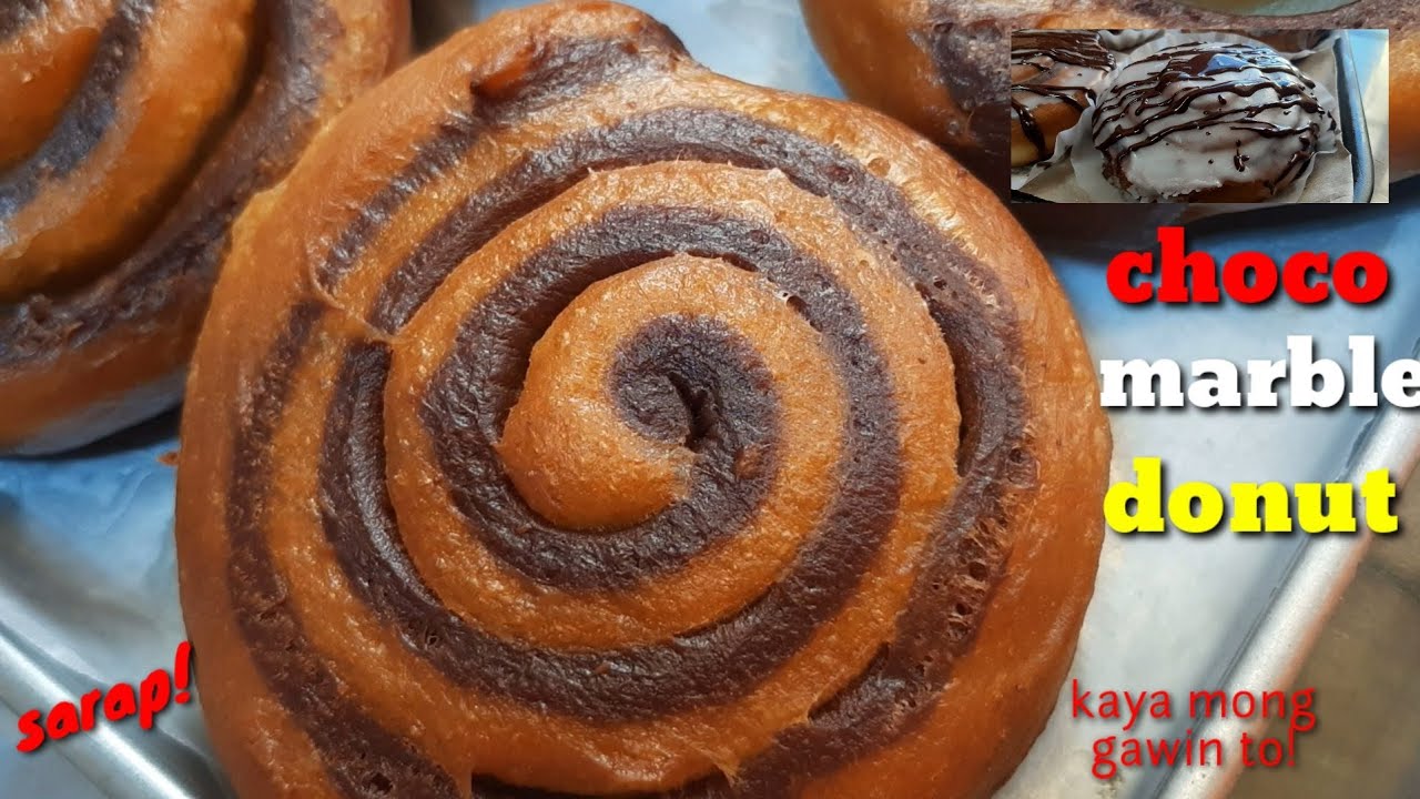 CHOCO MARBLE DONUT/ SARAP! - YouTube