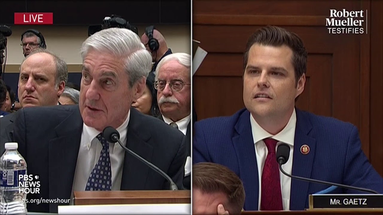 WATCH: Rep. Matt Gaetz’s full questioning of Robert Mueller | Mueller ...