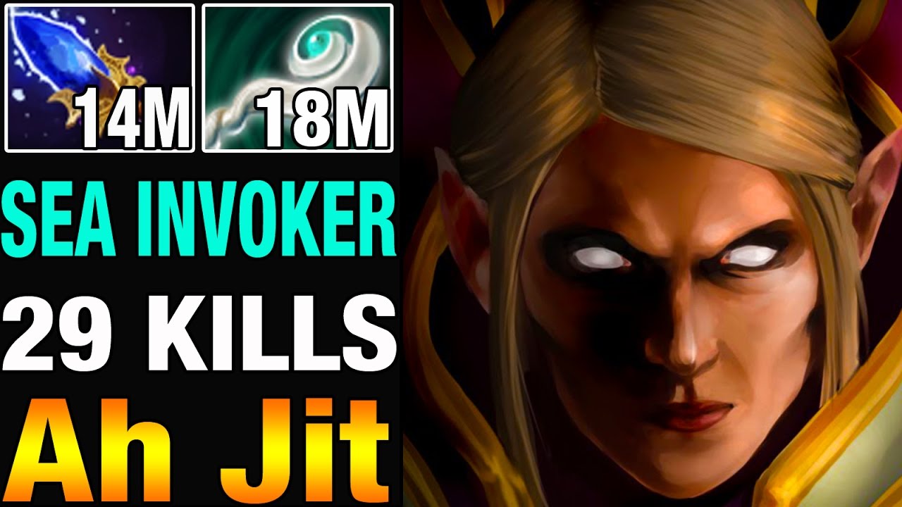 Ah Jit 7,7k MMR Plays Invoker with 29kills - Dota 2 - YouTube