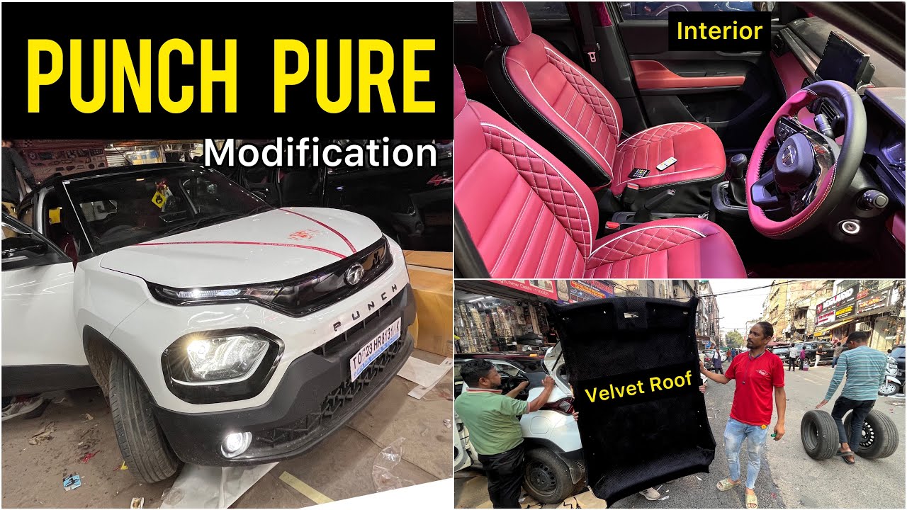 Tata Punch Pure Base Model Modification In Just ₹60K Budget 🔥 Punch ...