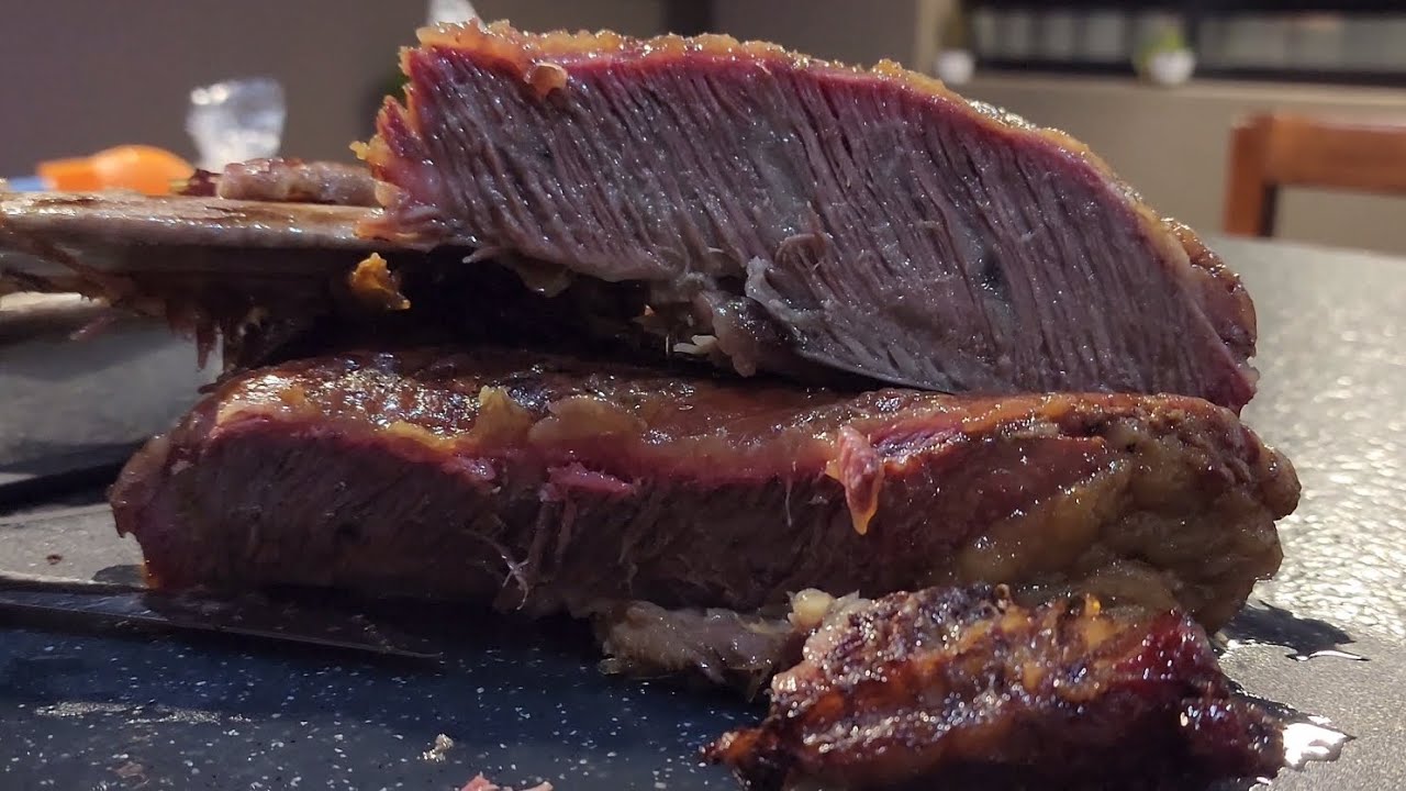 Short rib pieza completa en el big Green egg paso a paso - YouTube