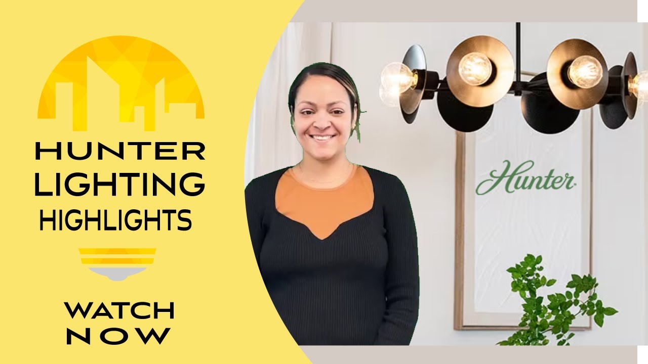 Take a Look at Hunter Lighting with designs by Jasmine Roth - YouTube