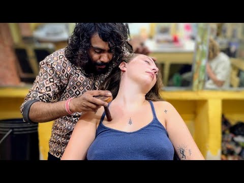 Amazingly Sleep Relaxing COSMIC Head Massage  JUNIOR BABA SEN
