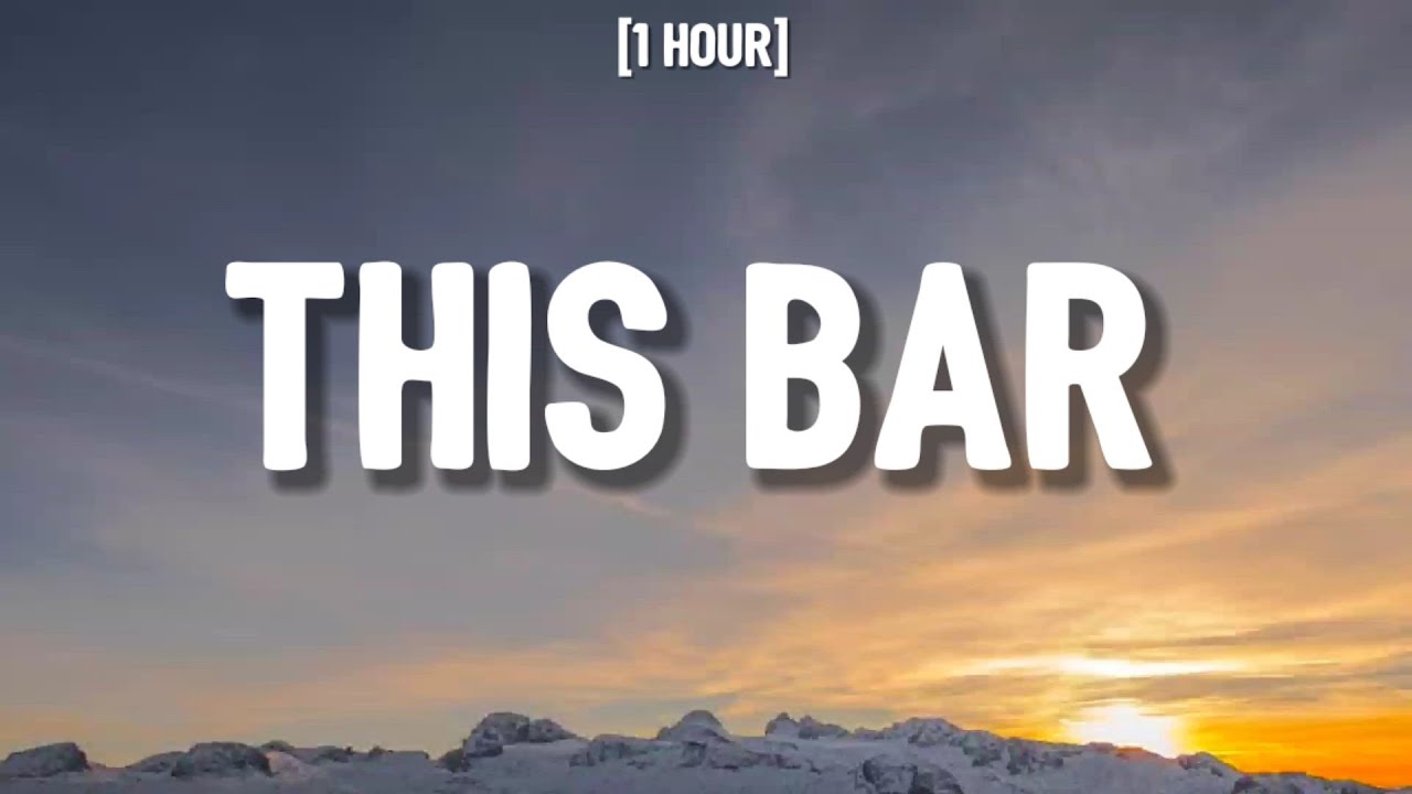 Morgan Wallen - This Bar (TikTok, sped up) [1 HOUR/Lyrics] | Couldn't ...