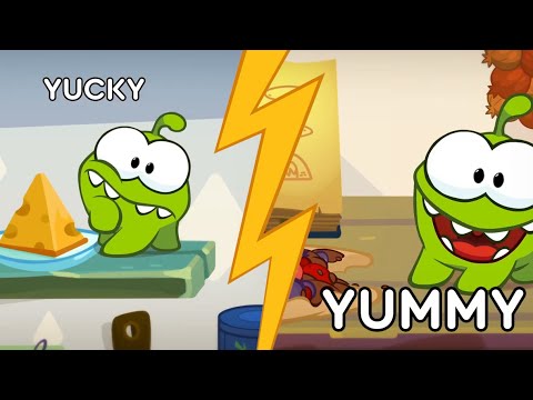 Om Nom Learning 💚 Learn English with Om Nom 😋 Yummy VS Yucky 🤢 Cartoon for kids Kedoo Toons TV ...