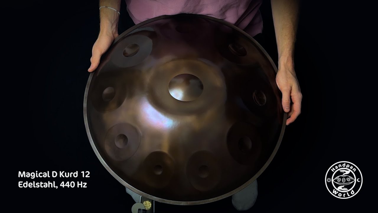 Magical Handpan D Kurd 12 | Edelstahl | 440Hz | D/ (F G) A Bb C D E F G ...