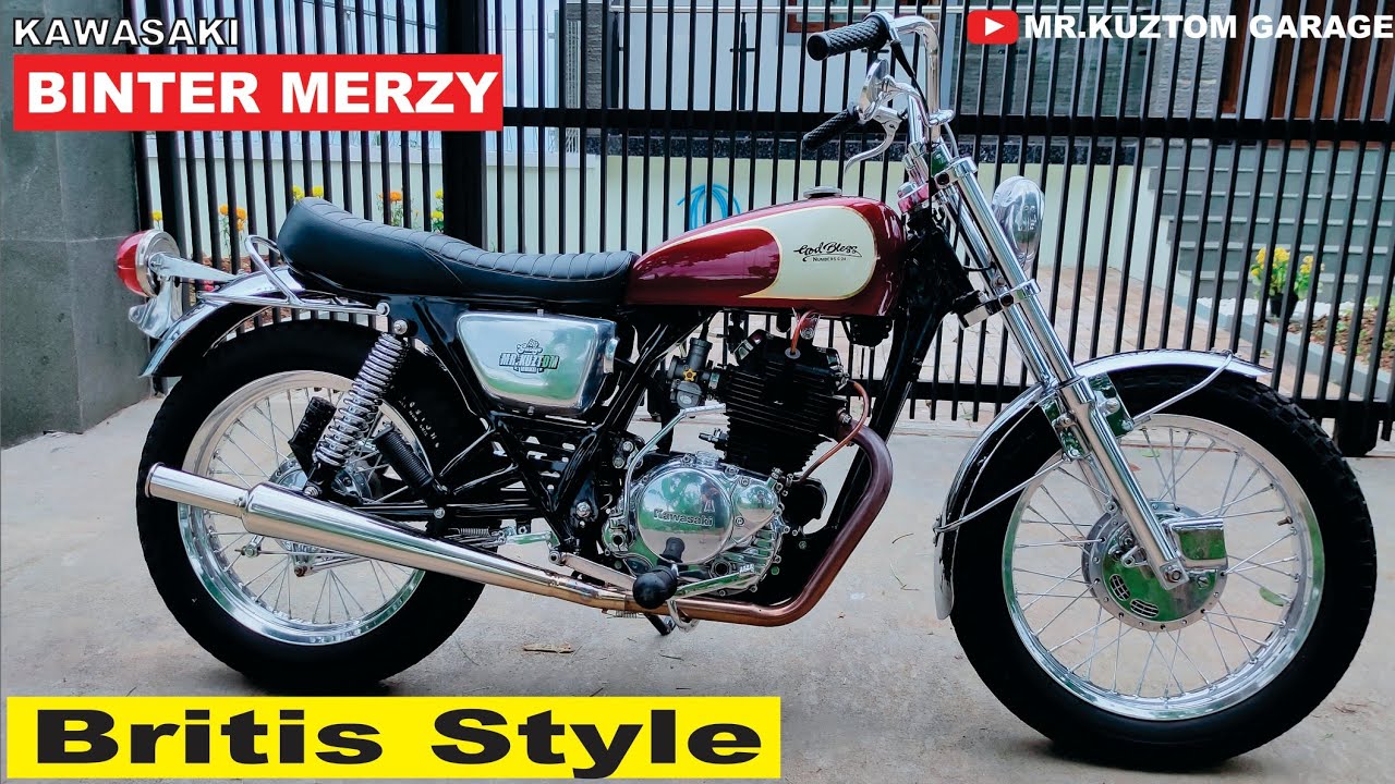 Britis Style || Kawasaki Binter Merzy #modifikasi #kawasaki - YouTube