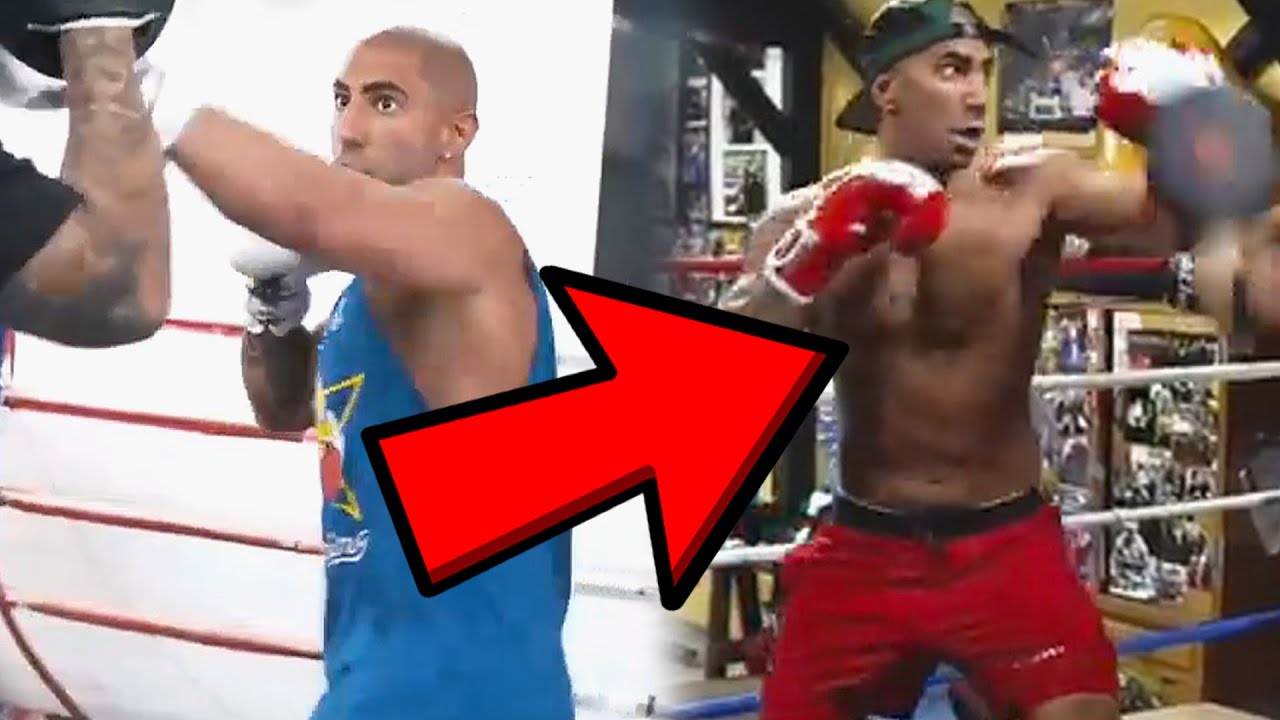 OLD Fousey VS NEW Fousey Pad Work For Deji Fight (Side by Side ...