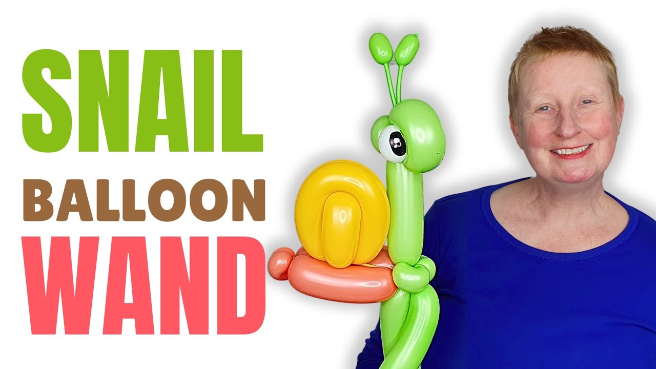 SNAIL Balloon Animal Wand 🐌 How to Twist a Balloon Snail 🐌 Summer ...