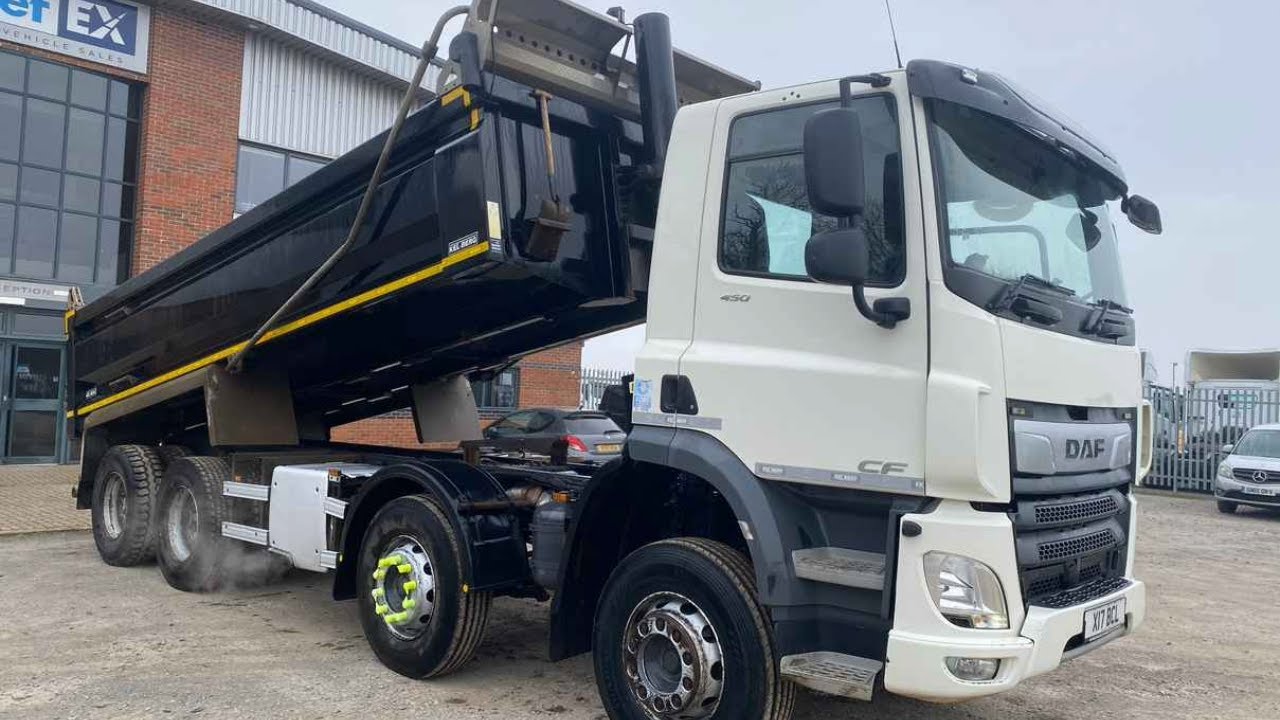 DAF FAD CF450 8X4 STEEL TIPPER 2021 - FH71 MYR - YouTube