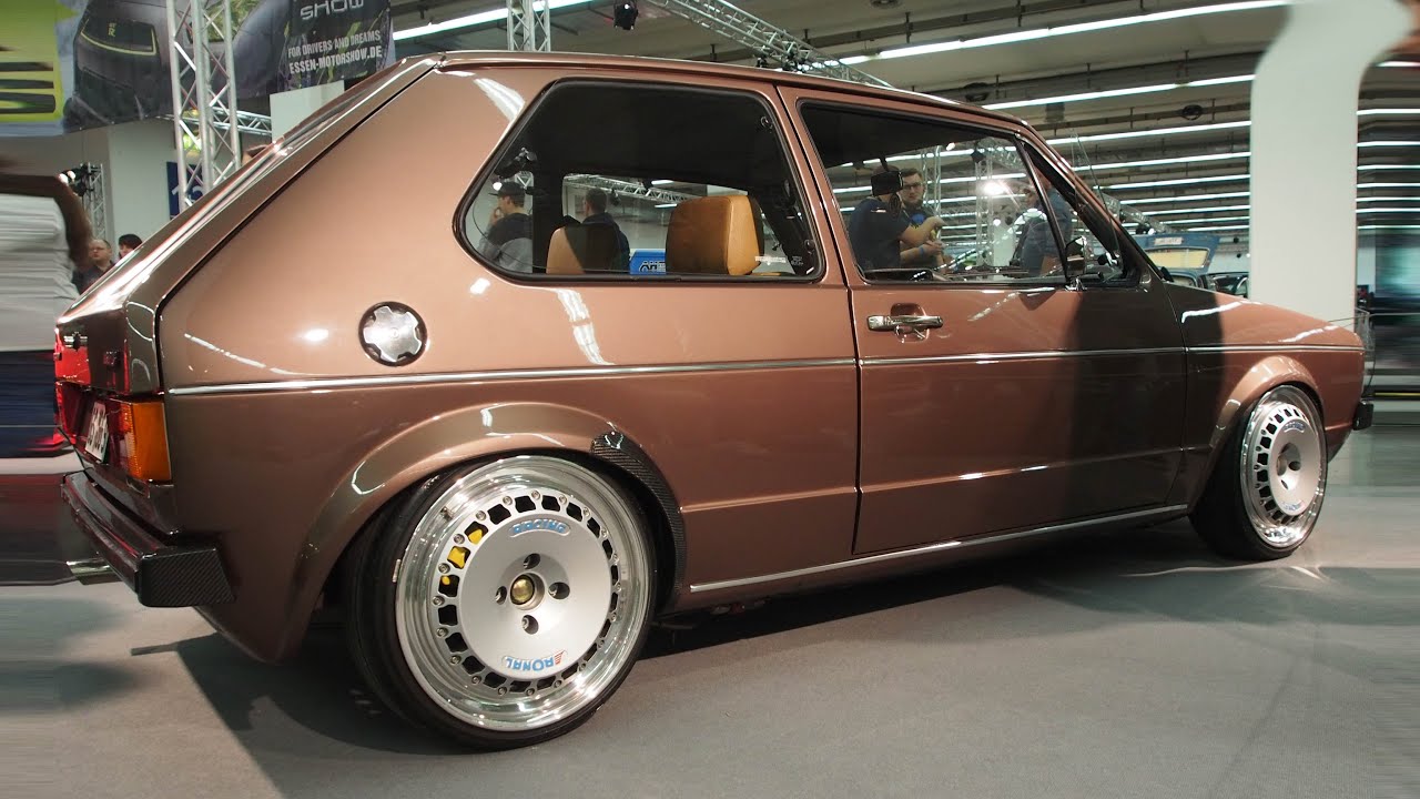 Volkswagen Golf 1 1981 Tuning, 1.8 180ps, Ronal Racing R17 - YouTube