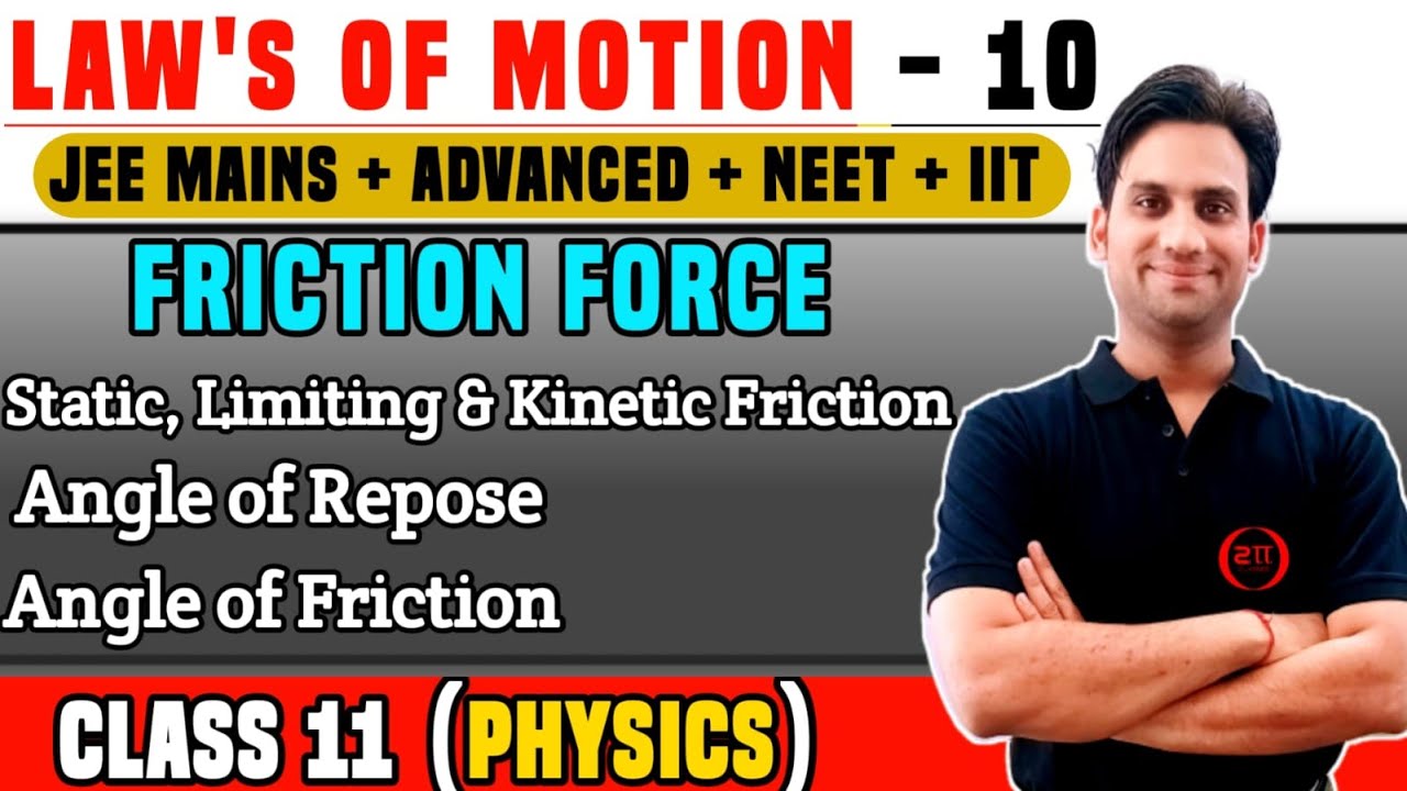 Friction Force 02 || Law's of Motion 10 || Static & Kinetic Friction ...