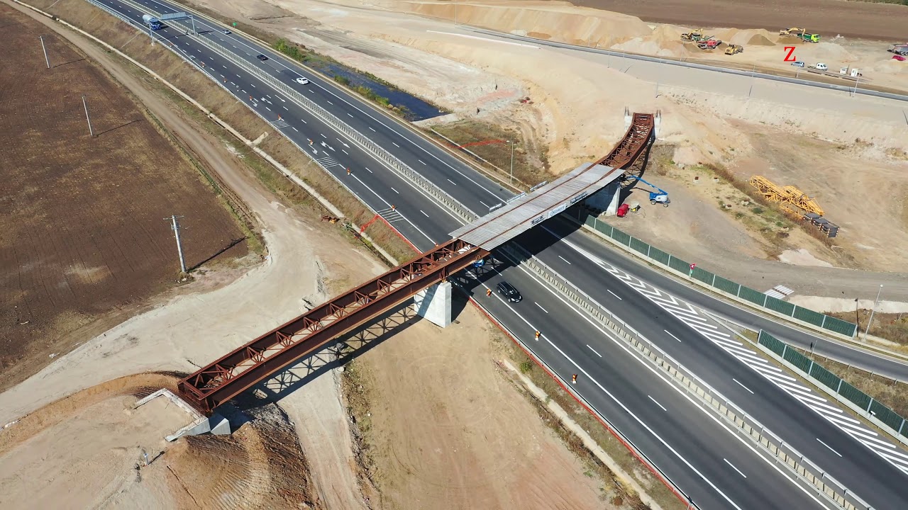 Autostrada Sebes-Turda, nodul rutier Sebes, supratraversarile A10 la A1 ...